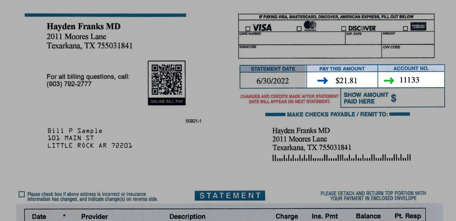 Online Bill Pay - Franks Dermatology